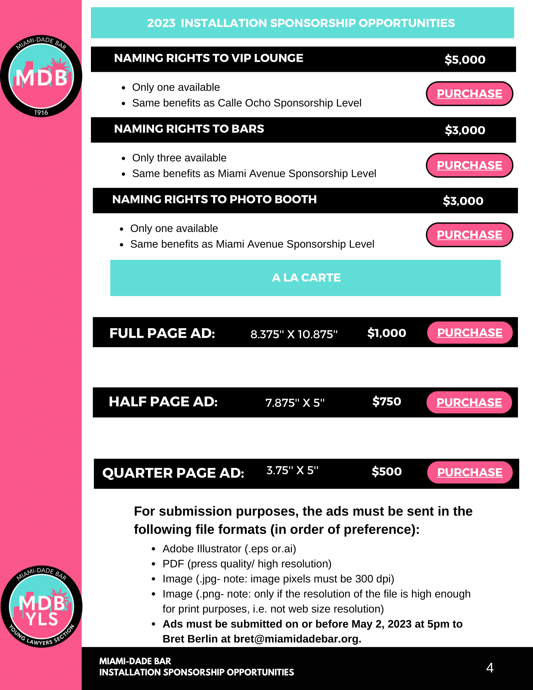 Gala Sponsorship | Miami Dade Bar