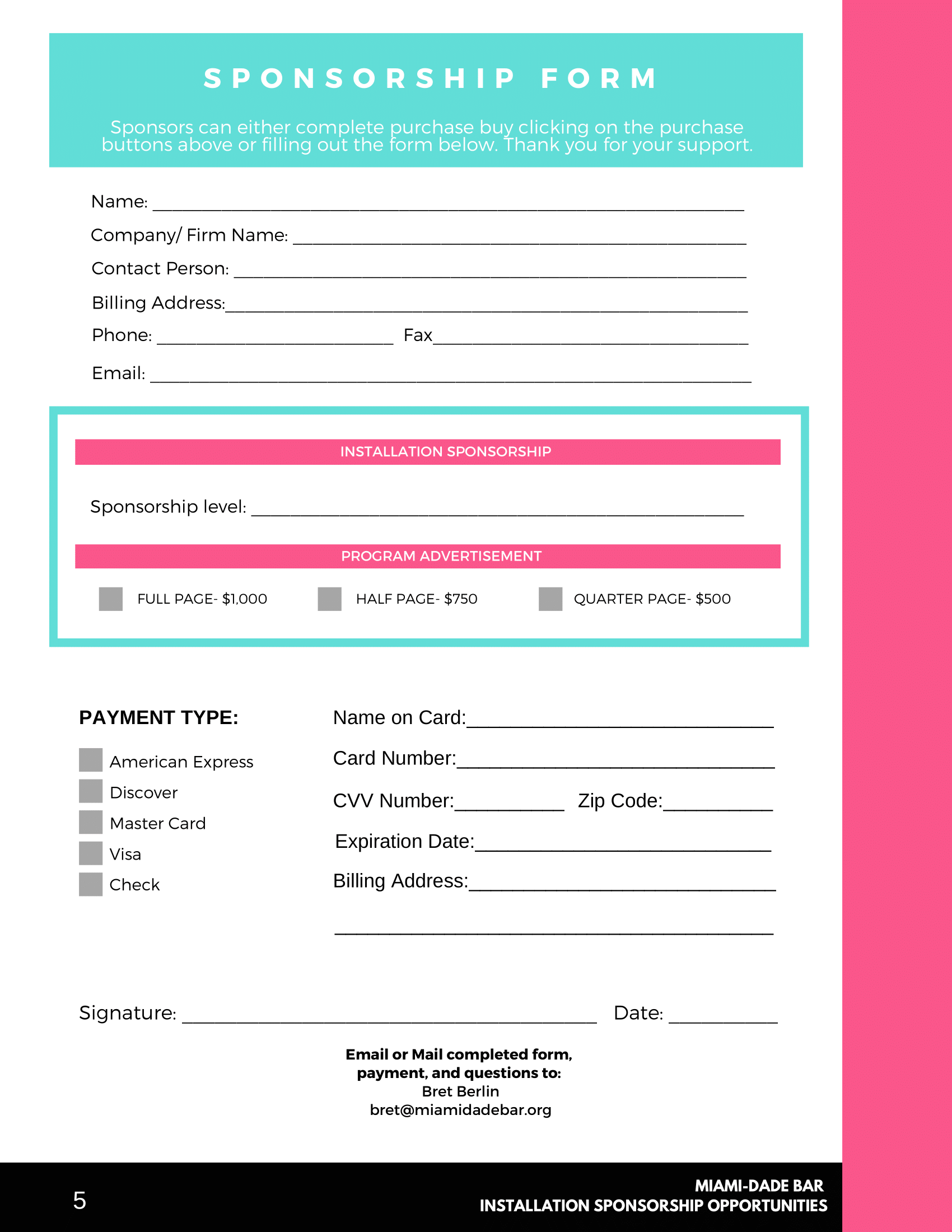 Gala Sponsorship | Miami Dade Bar